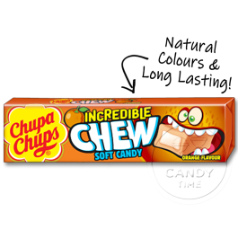 Chupa Chups Incredible Chew Orange Box of 20