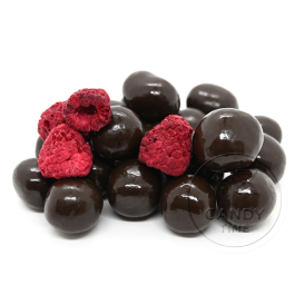 Premium Dark Chocolate Freeze Dried Raspberries 500g Bag
