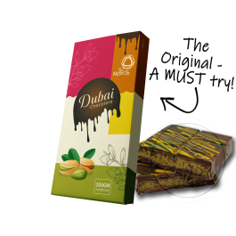 Dubai Chocolate Original Pistachio 200g Block Box of 8