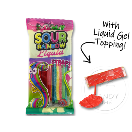 Sour Straps plus Liquid Rainbow 160g Bag Box of 12