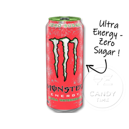Monster Ultra Watermelon Zero Sugar 473ml Can Box of 24
