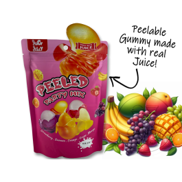 Peeled Peelable Gummy Party Mix 120g Bag Box of 12