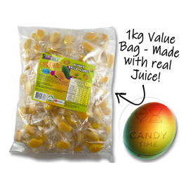 Peeled Peelable Gummy Green Mango 1kg Bag