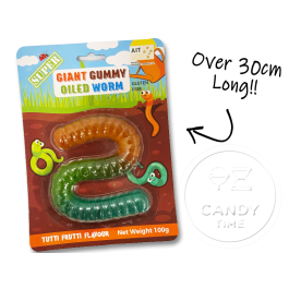 Giant Super Gummy Worm Box of 18