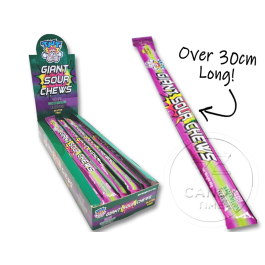 TNT Giant Sour Chews Grape Watermelon Box of 24